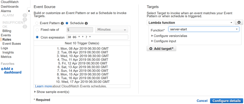 How To Schedule Aws Ec2 Start And Stop Time Using Lambda And Cloudwatch